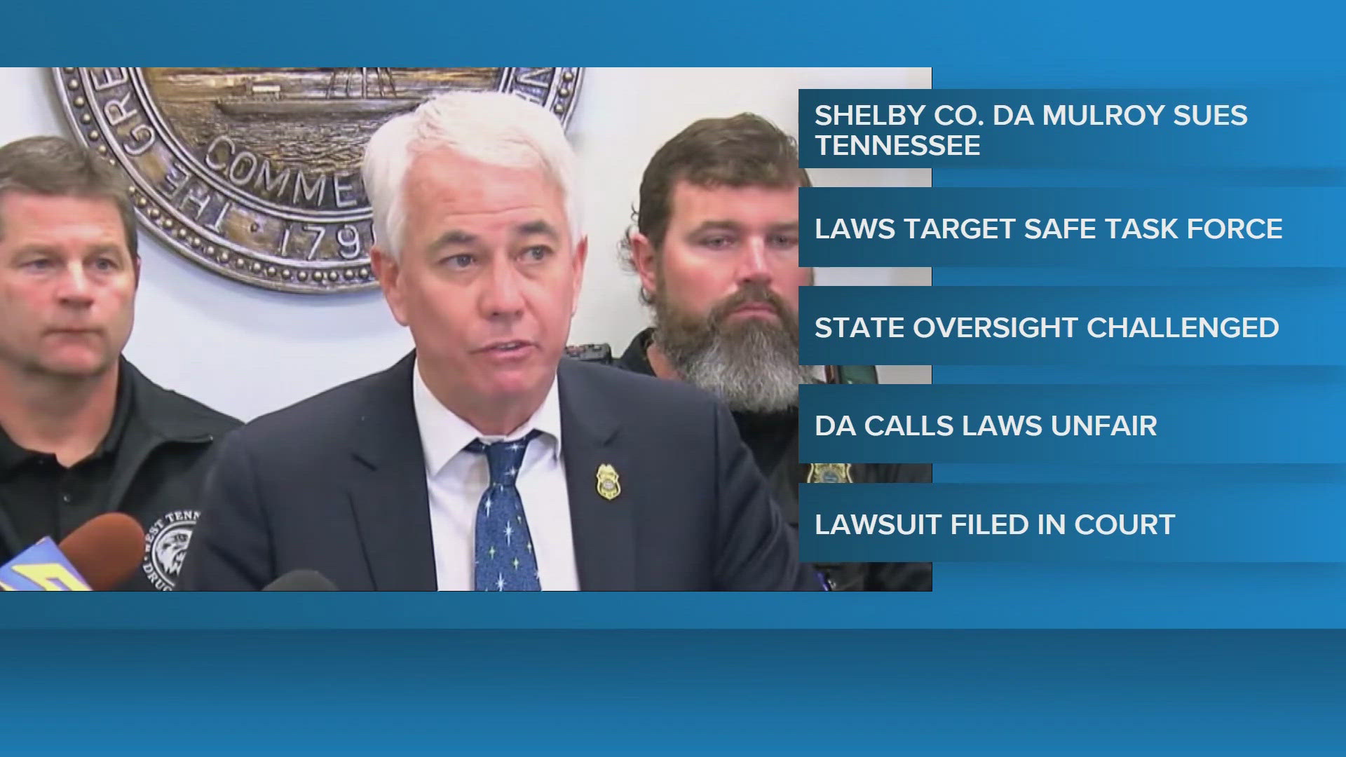 Shelby County DA Mulroy files lawsuits against two new laws