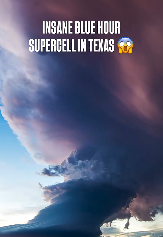 Supercell storm in Earth, Texas | Epic severe weather footage