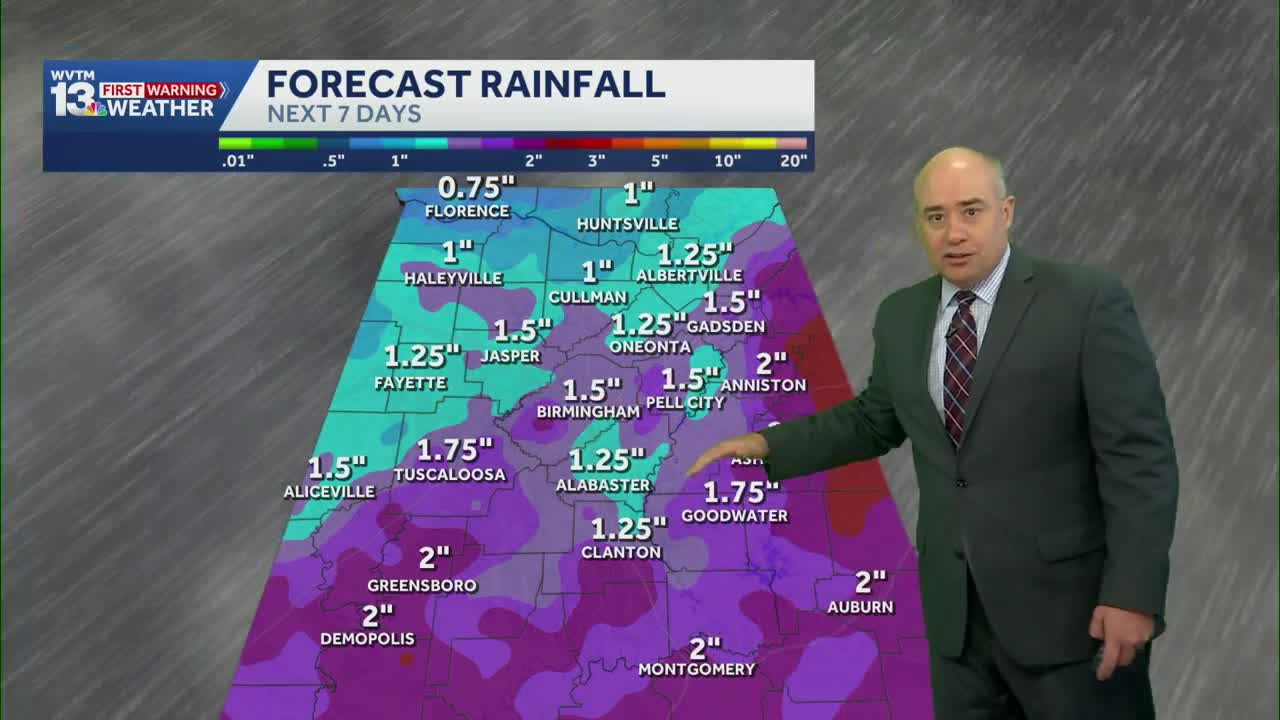 Tracking storms: More rain, heavy storms in Alabama's weather forecast ...