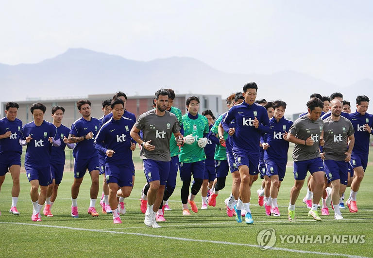 S Korean team trains for 2026 World Cup