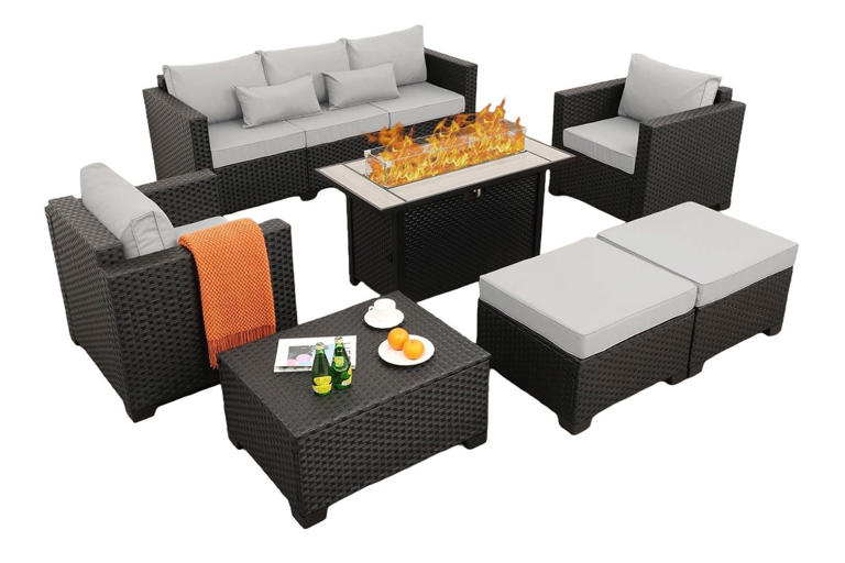 These outdoor rocking chairs were made for small porches, patios, and ...