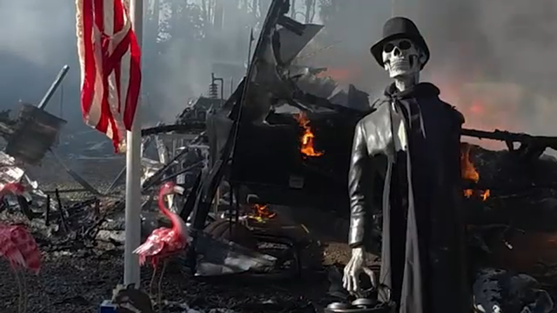 Fire destroys decorations from beloved Merced haunted house