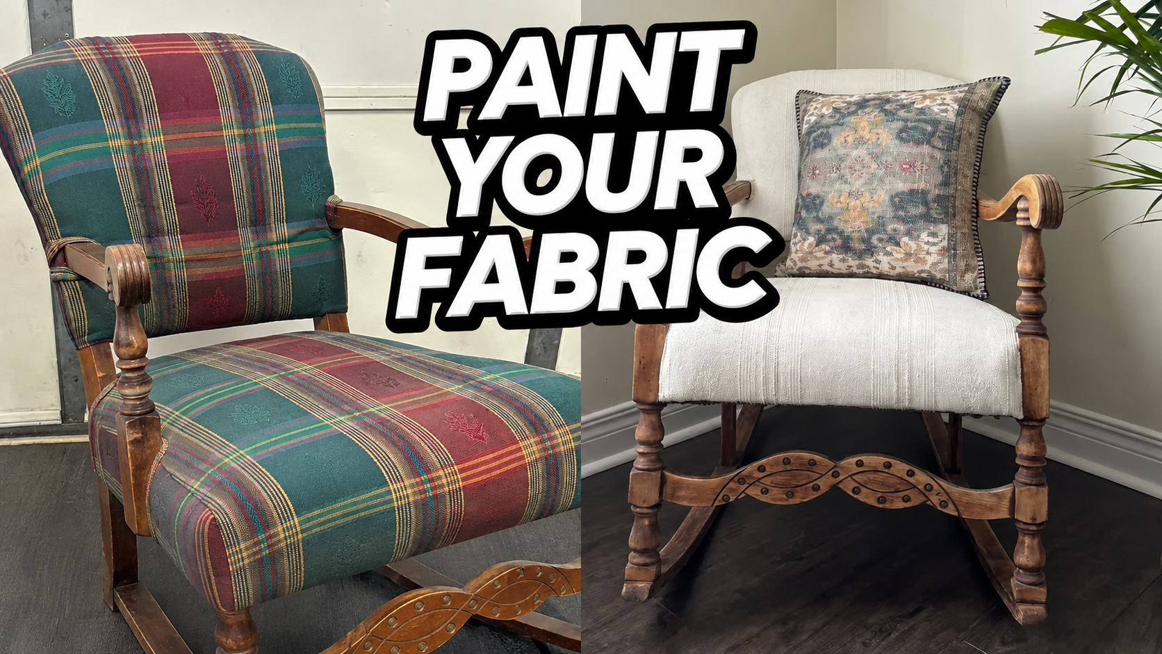 Make your own fabric paint and save old furniture