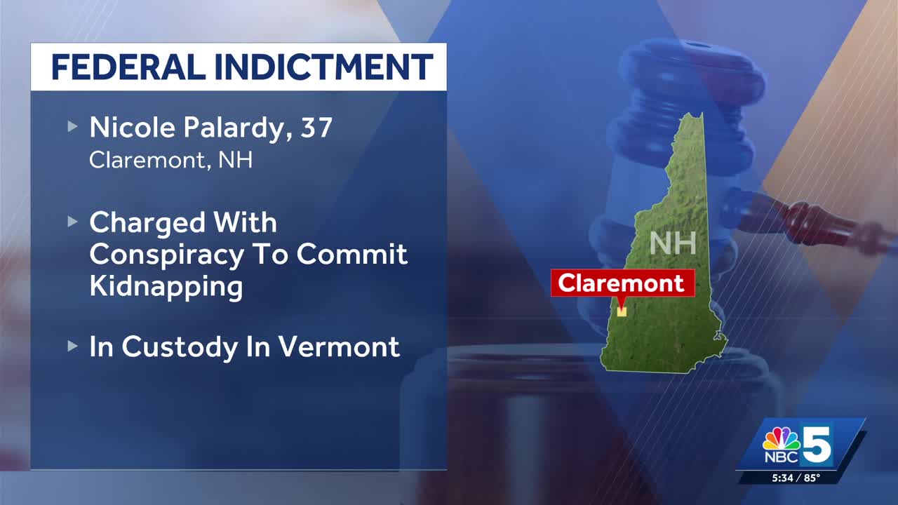 New Hampshire woman indicted in alleged kidnapping conspiracy in Vermont