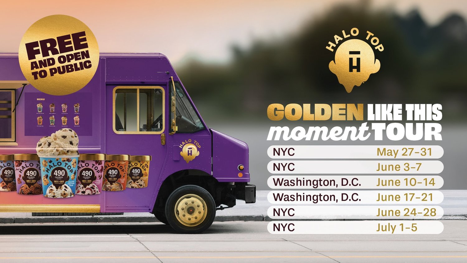 Halo Top ice cream truck, DC