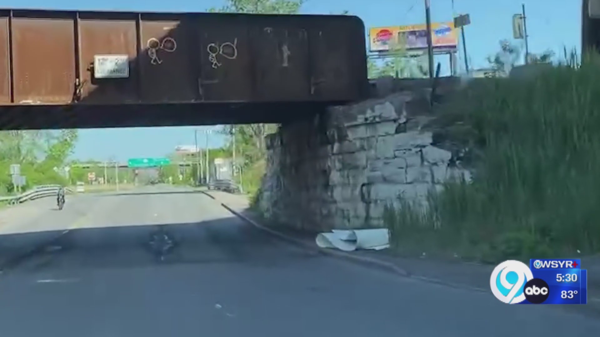 Police: Driver ticketed after hitting railroad bridge over Park Street