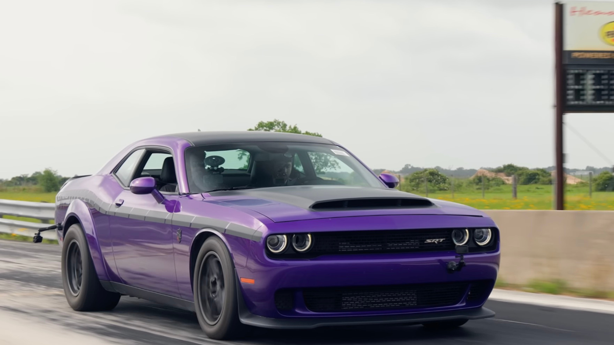 Watch: Hennessey’s 1,700-HP Dodge Demon can do a burnout at 100 mph