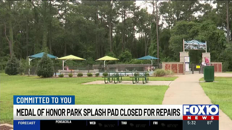 Medal of Honor Park splash pad closed after lightning strike