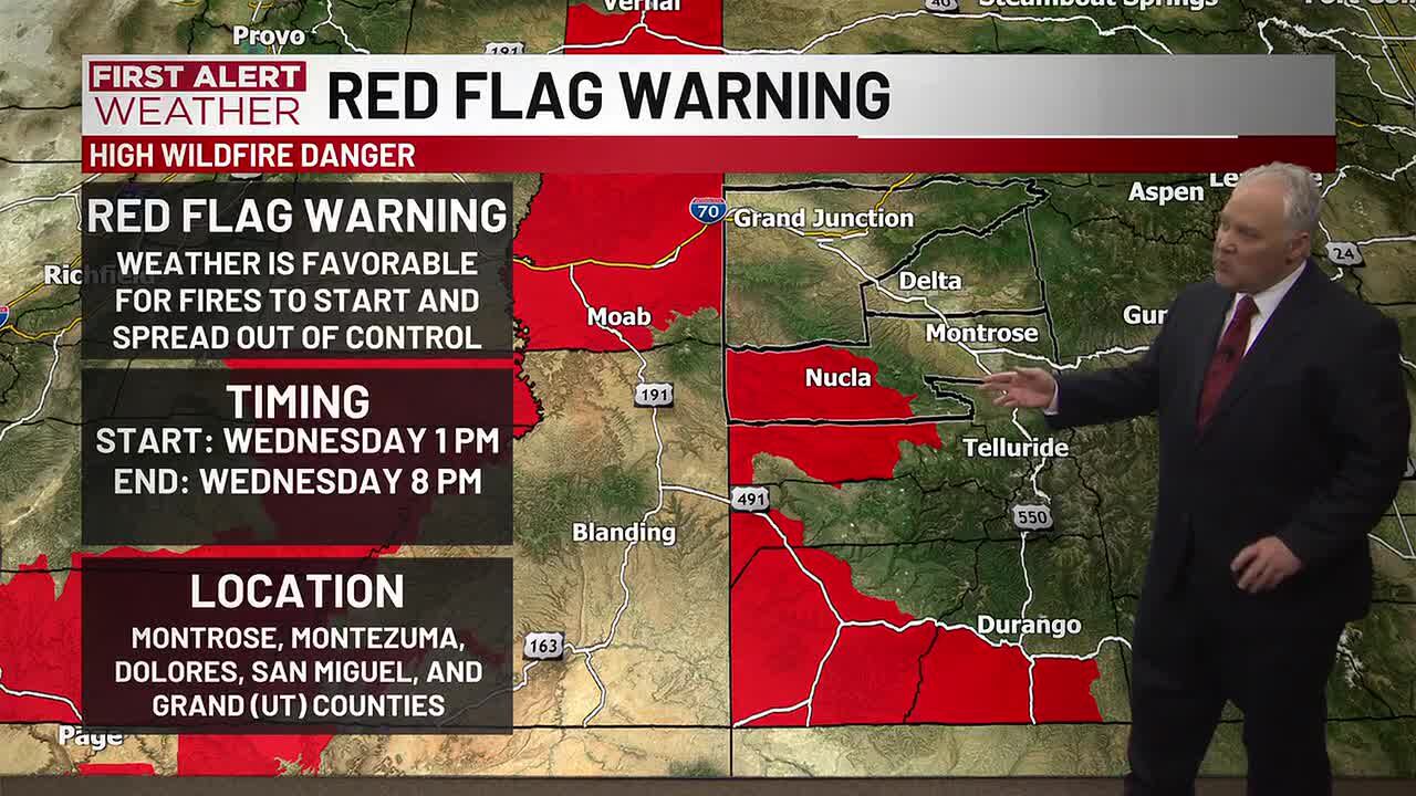 Wildfire risk increasing Wednesday