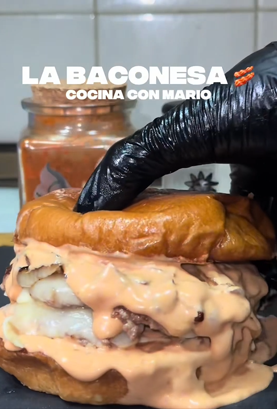 La Baconesa: hamburguesa casera con bacon y receta creativa para ...