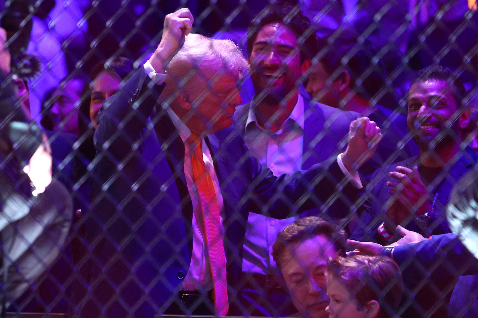 Trump builds massive arena at White House for birthday cage fight
