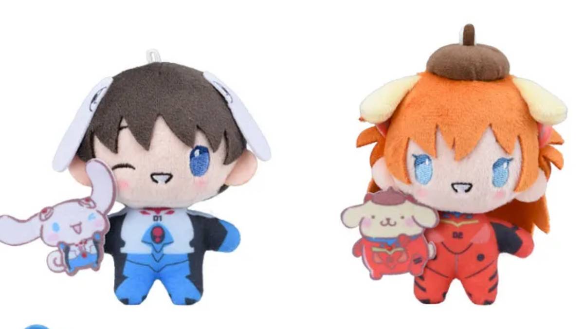 Evangelion x Sanrio characters plush debut in June