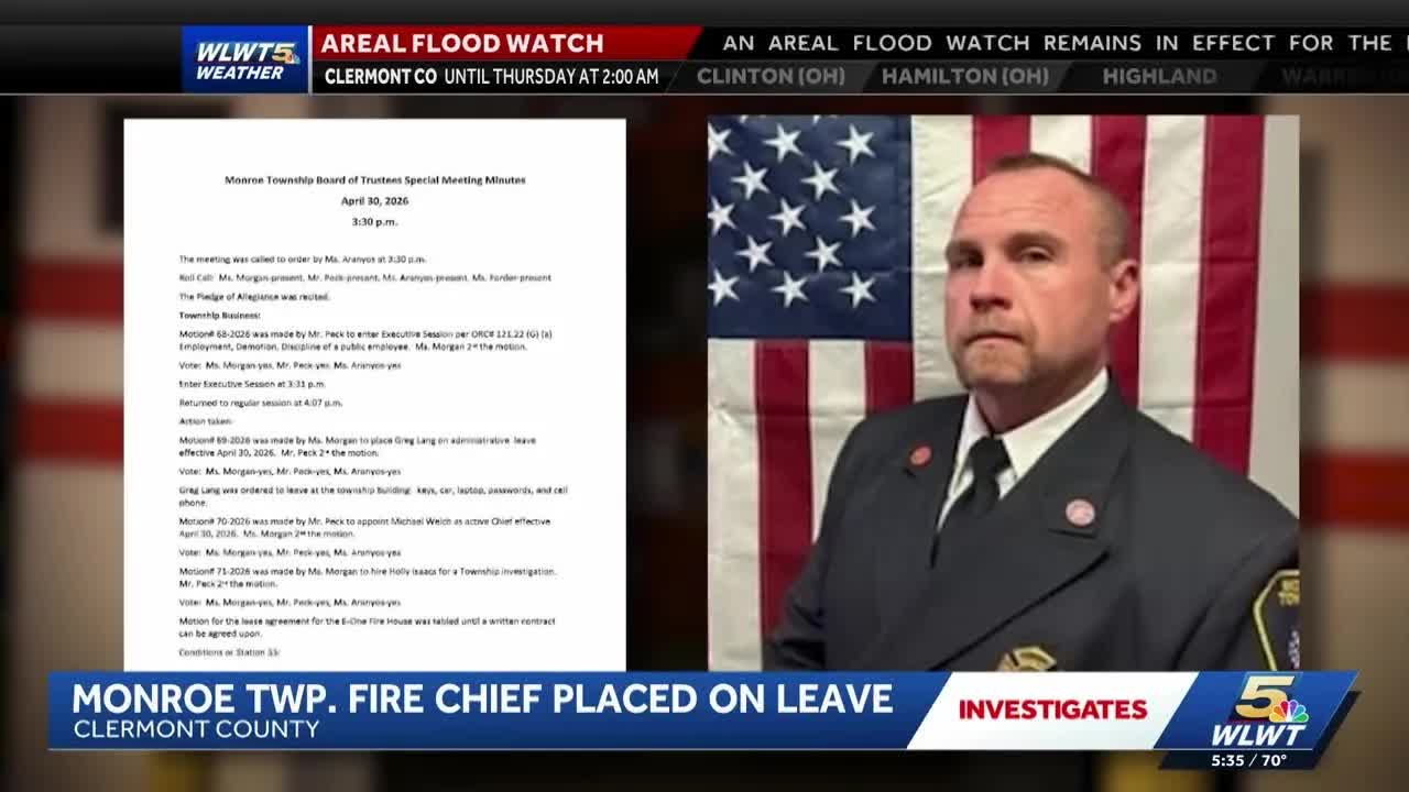 Clermont County fire chief placed on leave again without explanation