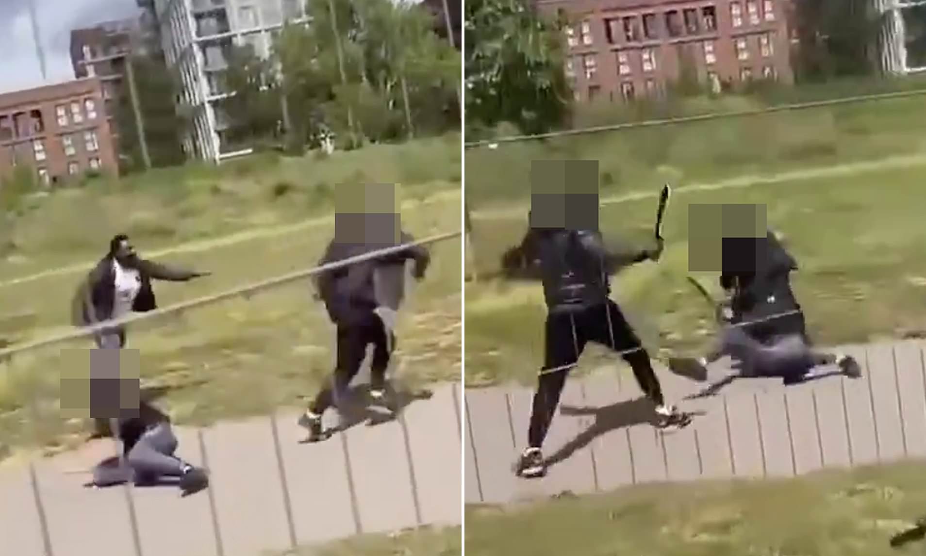 Bystander who split up broad daylight machete fight in London park ...