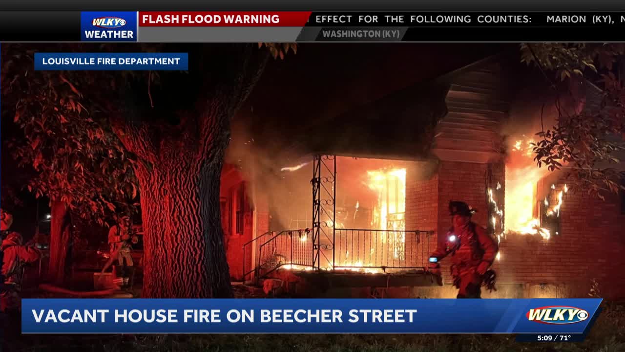 Vacant house catches fire in Wyandotte neighborhood