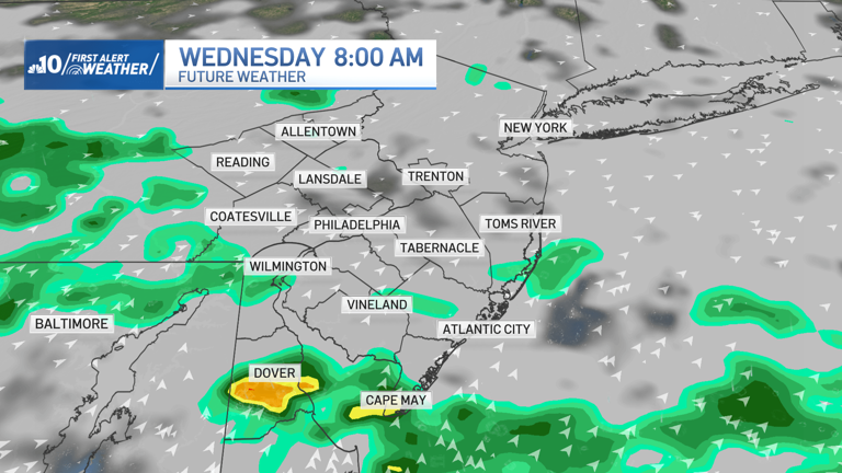Warm and humid with scattered storms tomorrow
