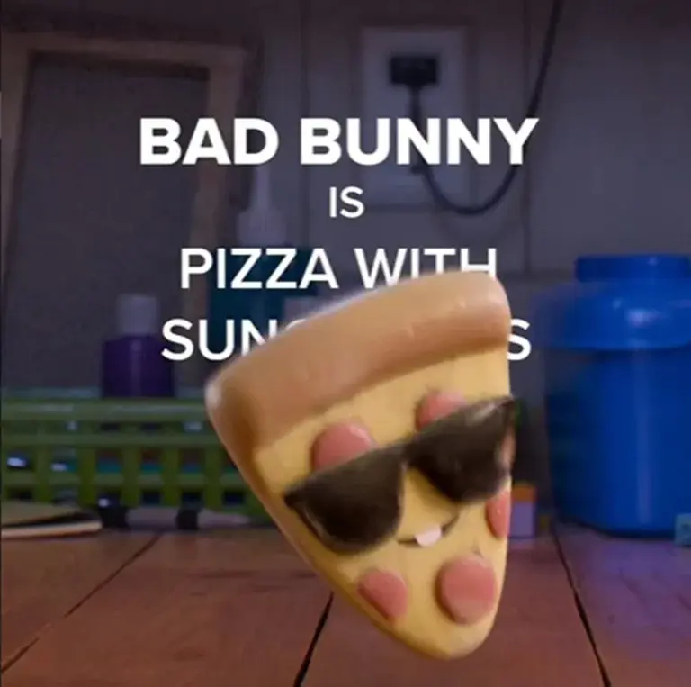Bad Bunny llega a Toy Story 5: dará voz al personaje «Pizza con gafas»