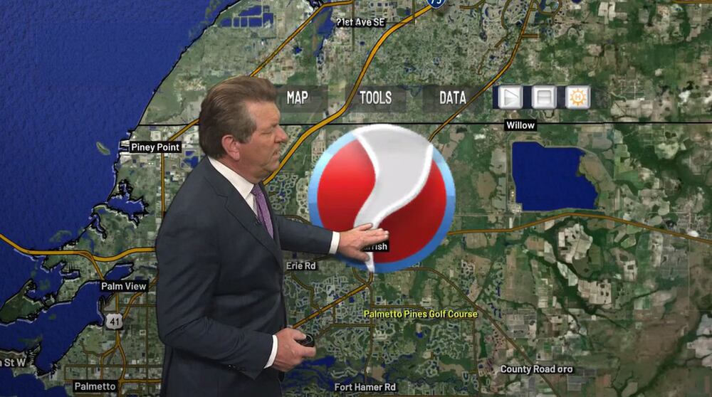 Tornado touches down briefly in Parrish construction zone