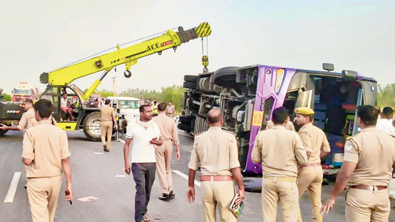 Uttar Pradesh bus accident: 6 killed after driver falls asleep at wheel