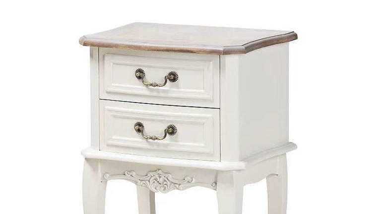 Kohl's pretty 2-drawer nightstand adds French country elegance to your ...
