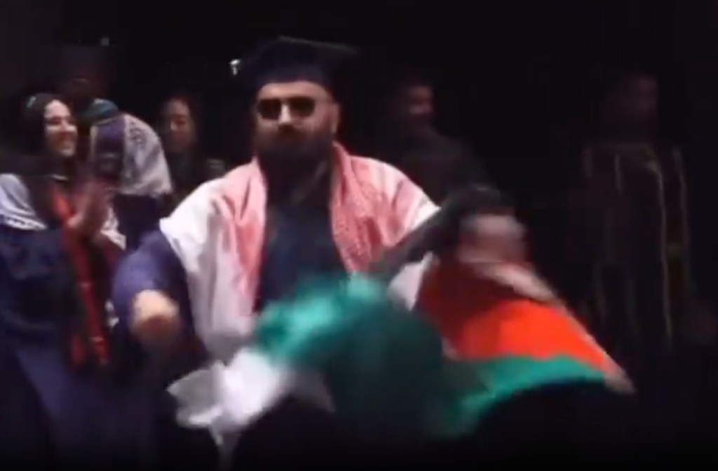 Lefty California college issues ultimatum to Palestinian-flag-carrying ...