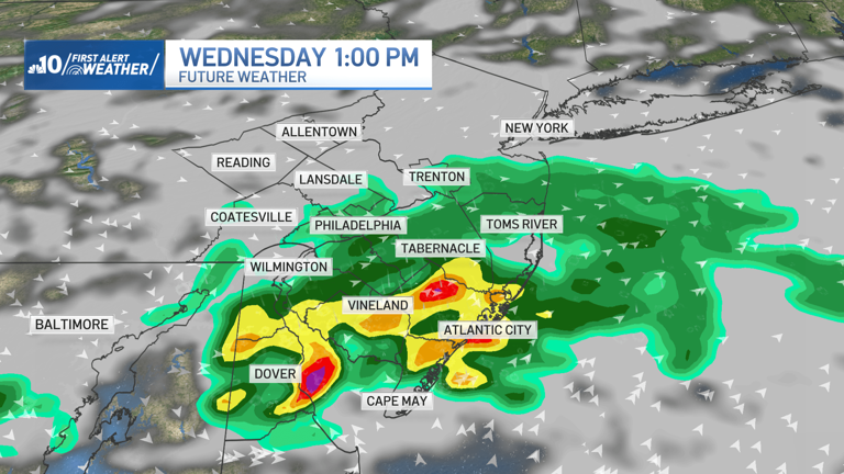 Warm and humid with scattered storms tomorrow