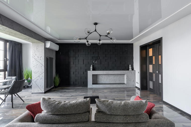 8 ide desain plafon PVC ruang tamu mewah minimalis terkini