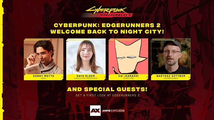 Cyberpunk: Edgerunners 2 panel announced for Anime Expo 2026