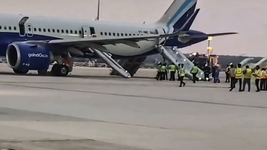Bengaluru-Chennai IndiGo passengers walk on plane wing amid smoke scare ...