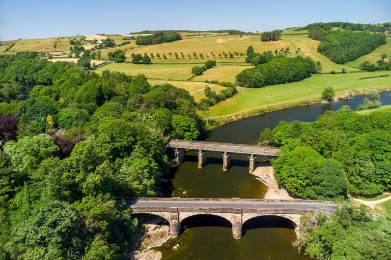 Stunning drone photos show the beautiful Crook o' Lune near Lancaster ...