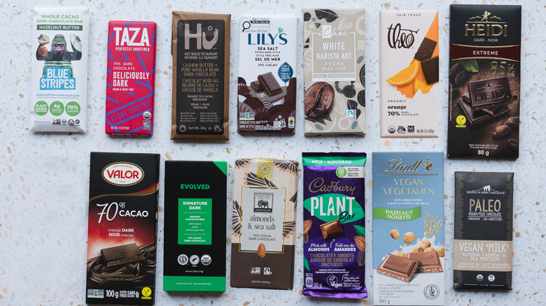 13 vegan chocolate bars ranked from worst to best
