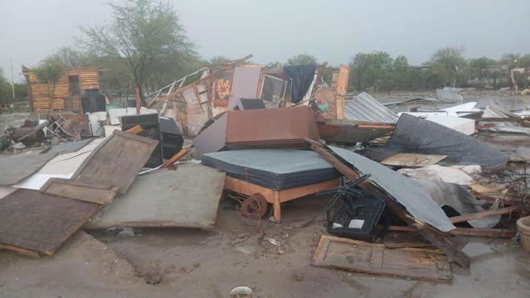 Tornado deja daños en Acuña, Coahuila