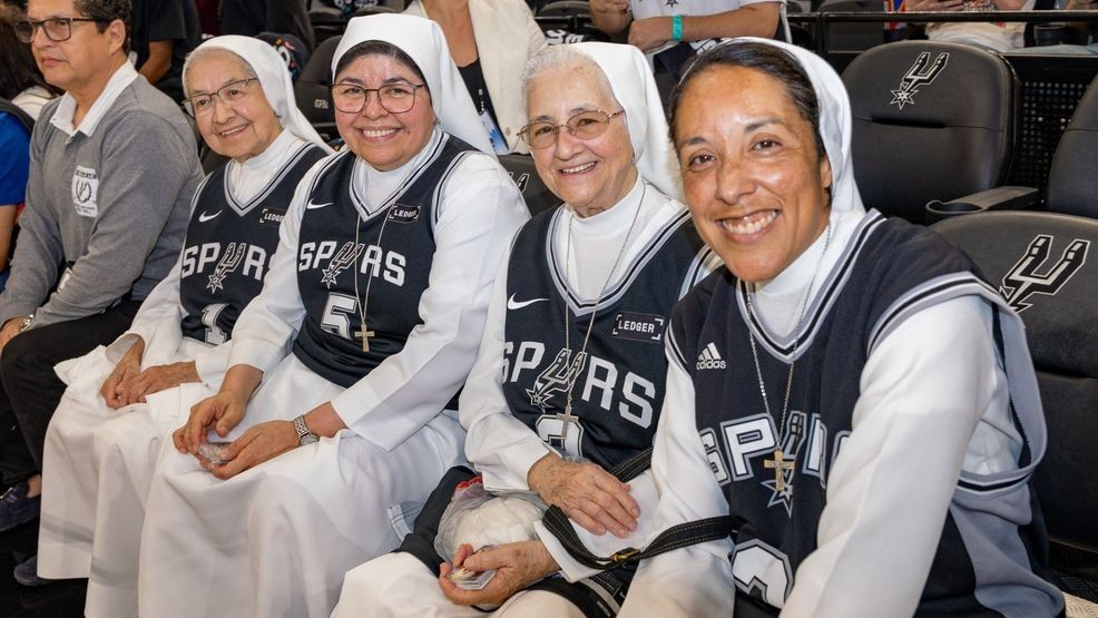 Salesian sisters draw national attention as Spurs fans during playoff run