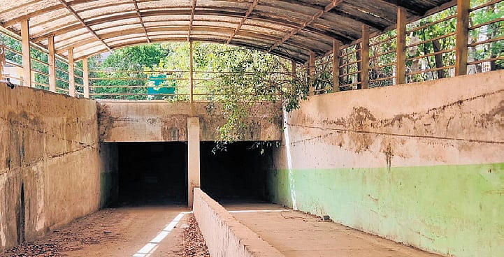 Waterlogged and unusable, parking lot in Jungpura awaits funds, upkeep