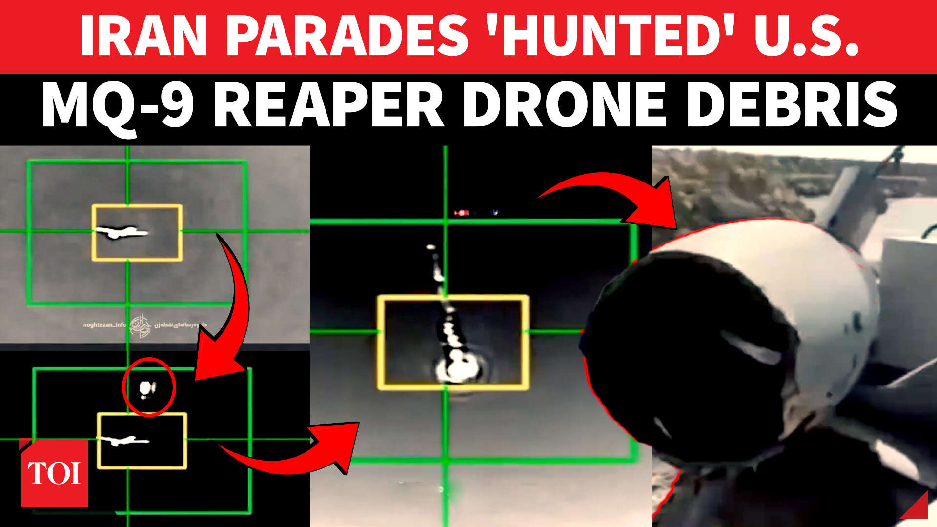 Iran parades hunted US MQ-9 Reaper debris; chilling message sent to ...