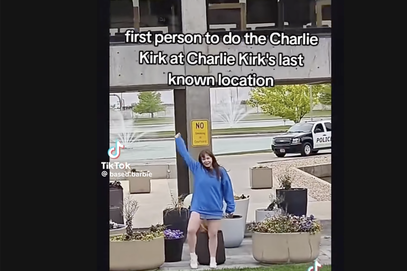 Viral video showing woman dancing near Charlie Kirk assassination site ...