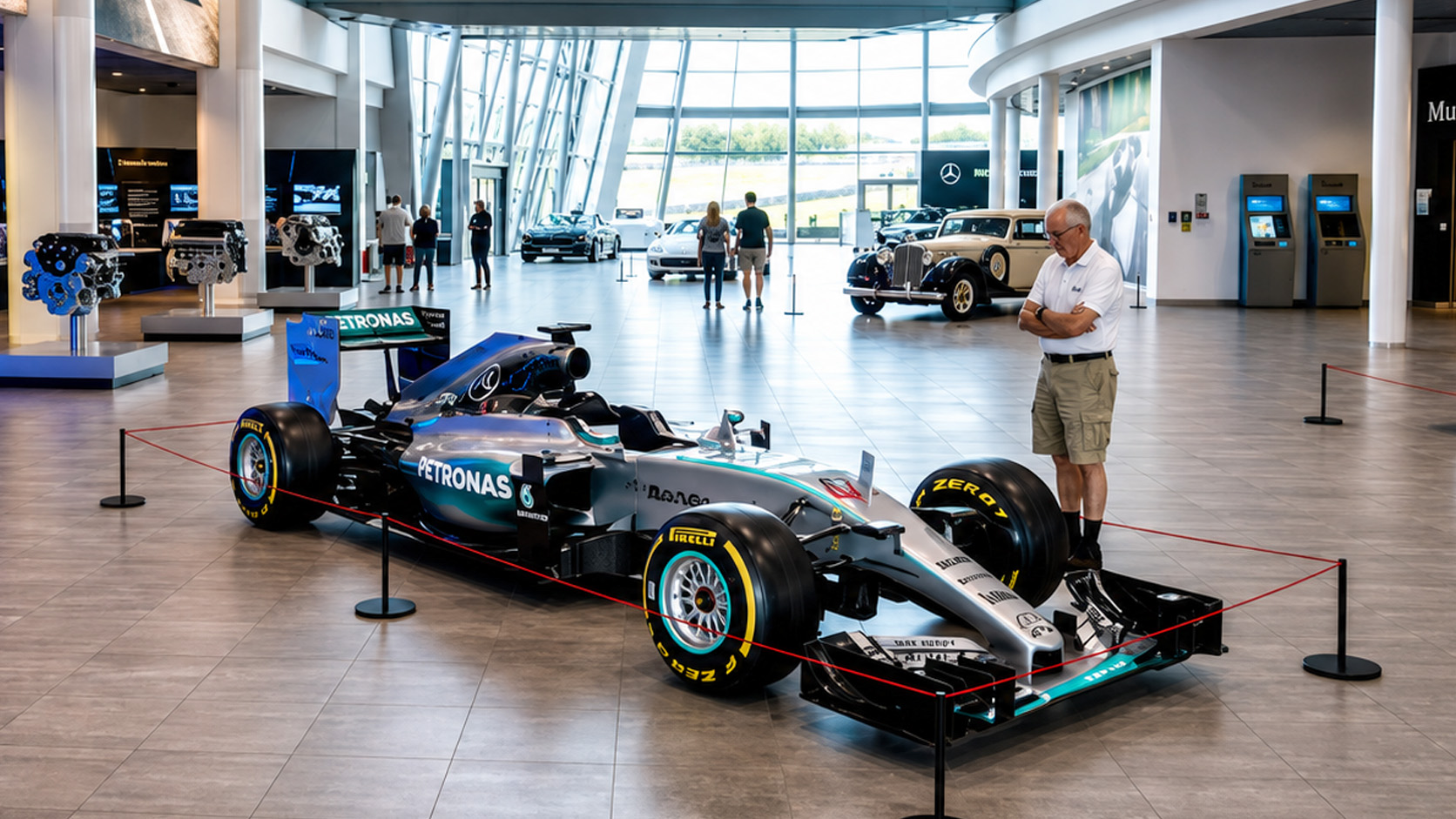 Inside Mercedes-Benz World and its hidden heritage car collection