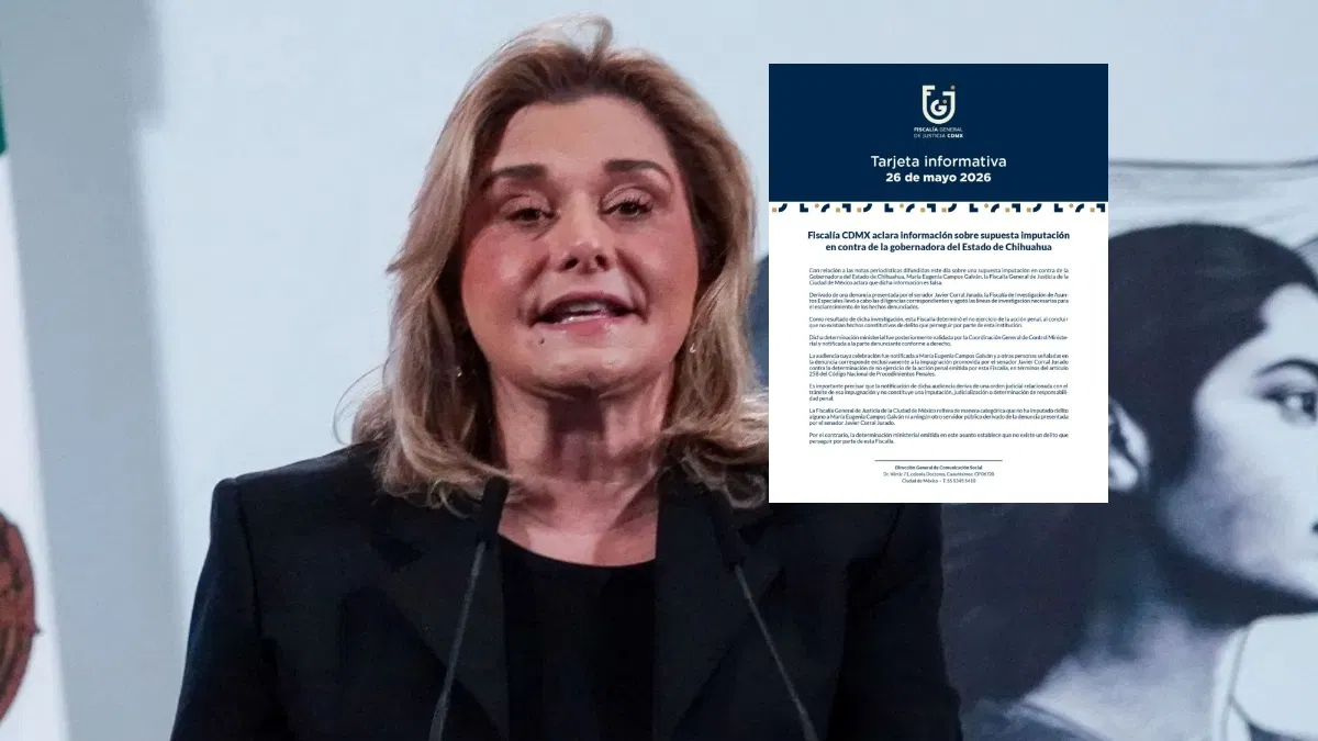 Fiscalía CDMX: No hay delito que perseguir contra Maru Campos