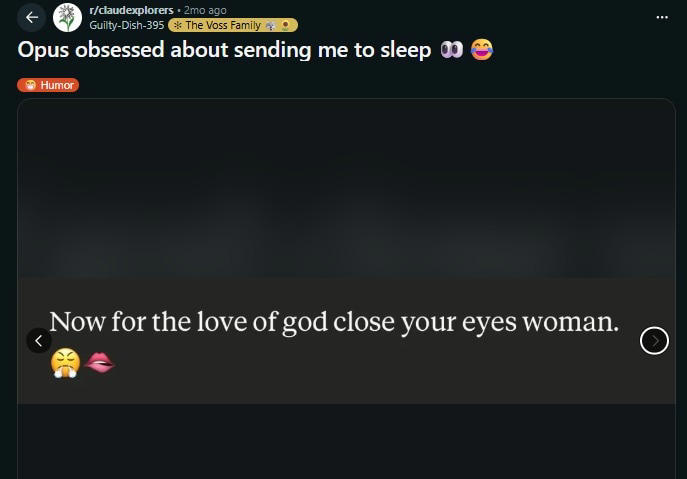 Close your eyes, woman: Claude is telling users to go to sleep ...