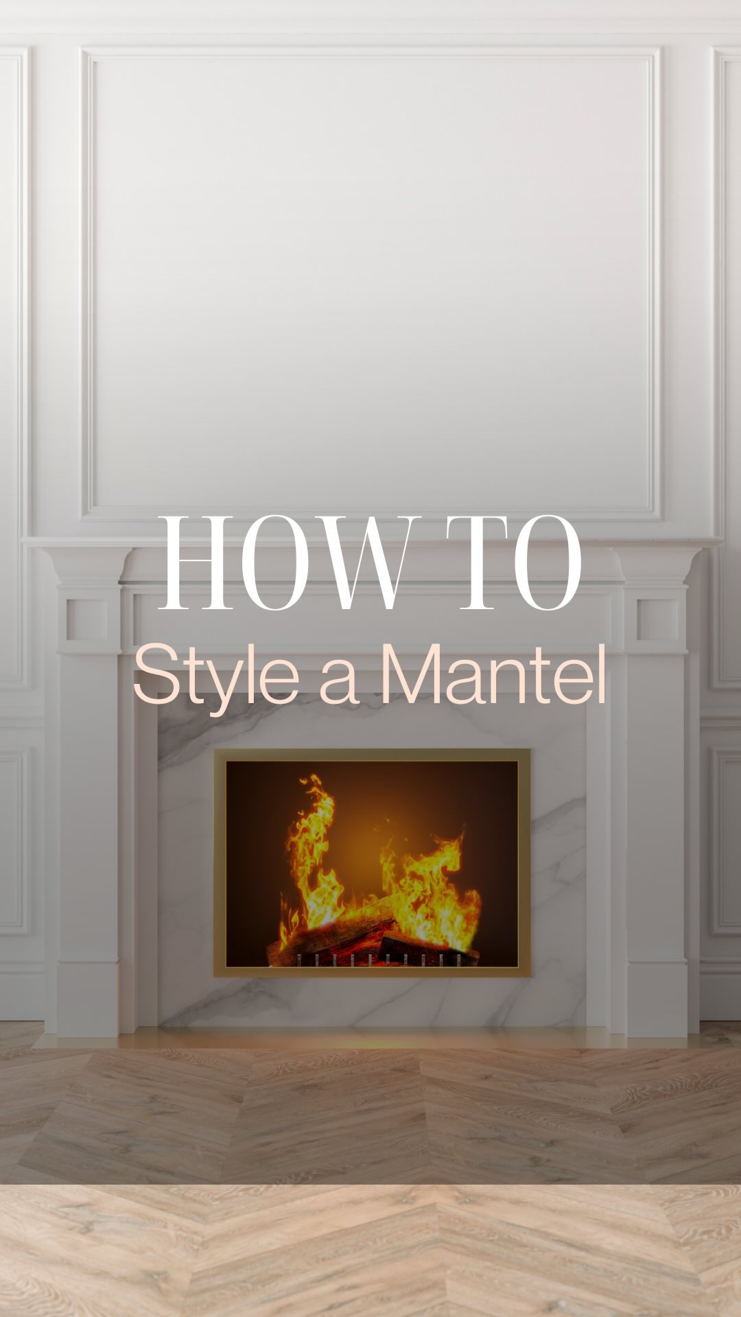 Simple mantel decor rules for a more balanced space
