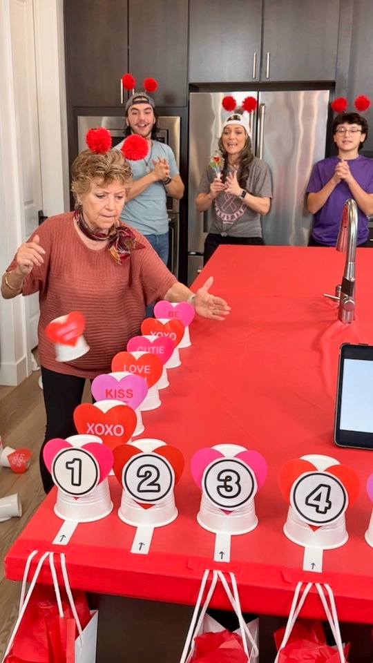 Tip the hearts to win a fun prize