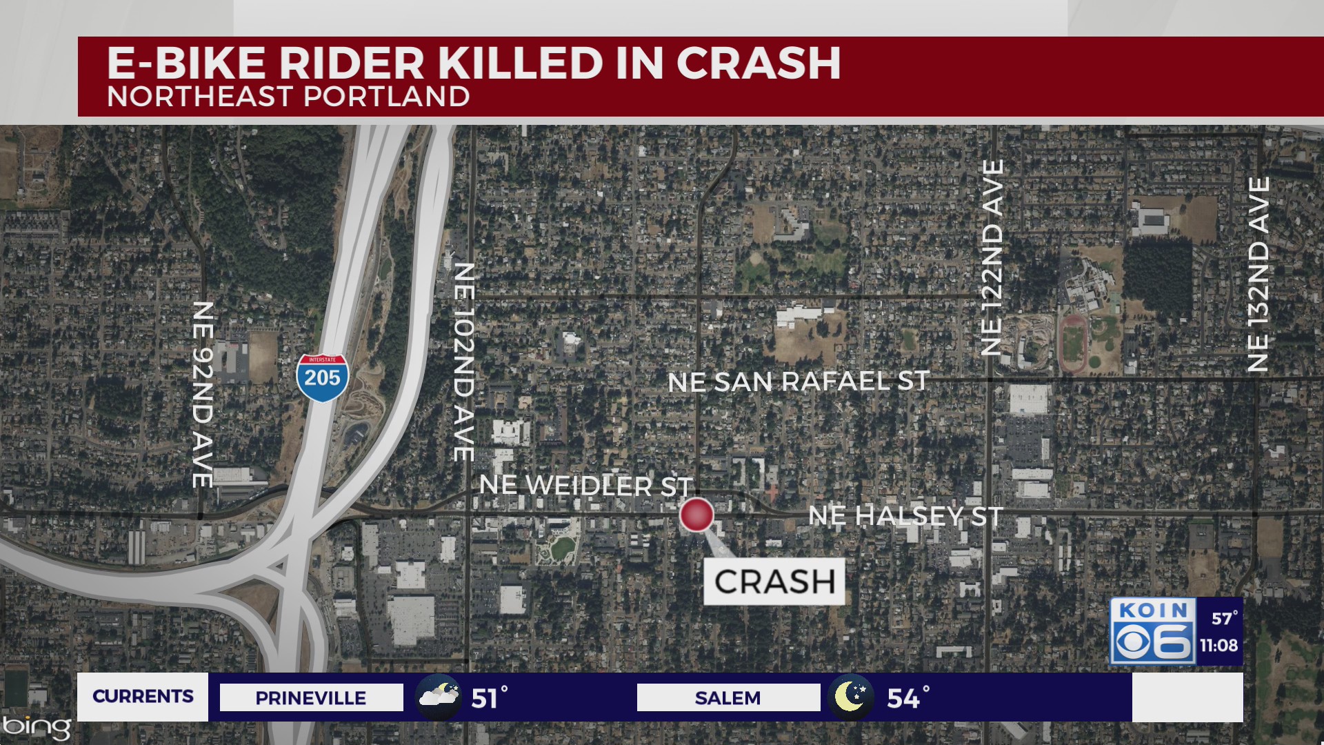 E-bike rider dies in crash with car in Northeast Portland