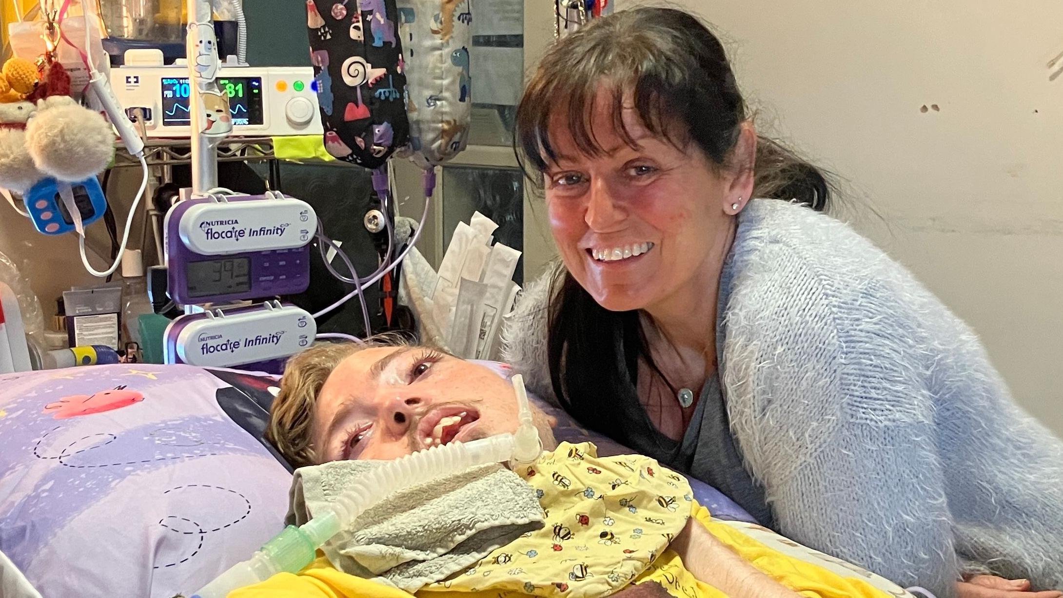 I've given up eating hot meals to pay for equipment to keep my son alive