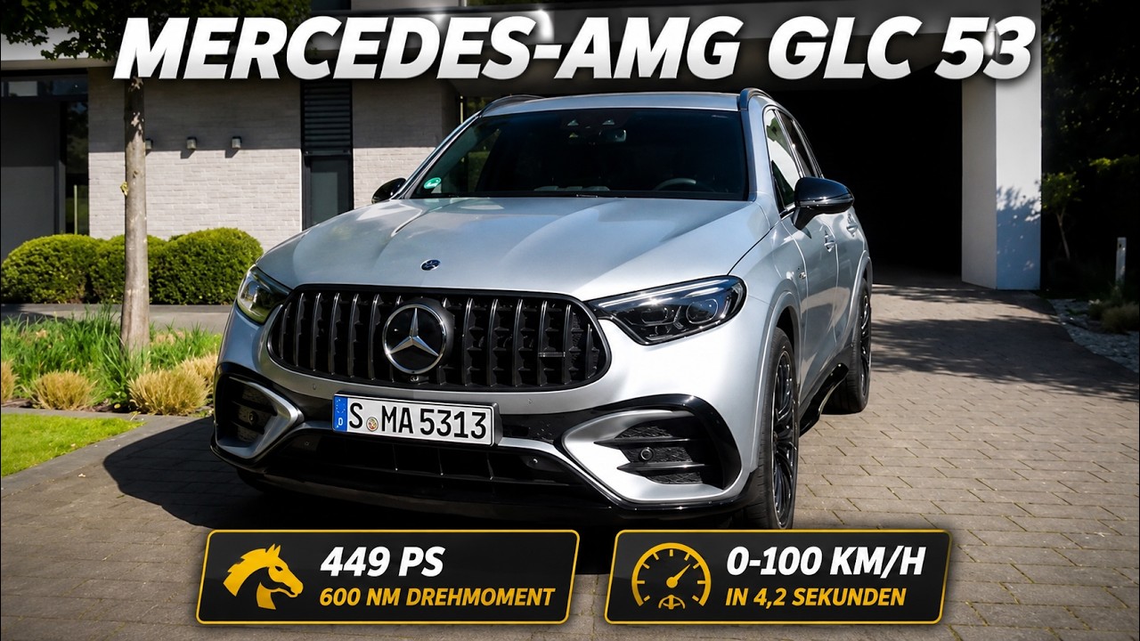 2027 Mercedes-AMG GLC 53 4Matic+ in Hightech-Silber magno