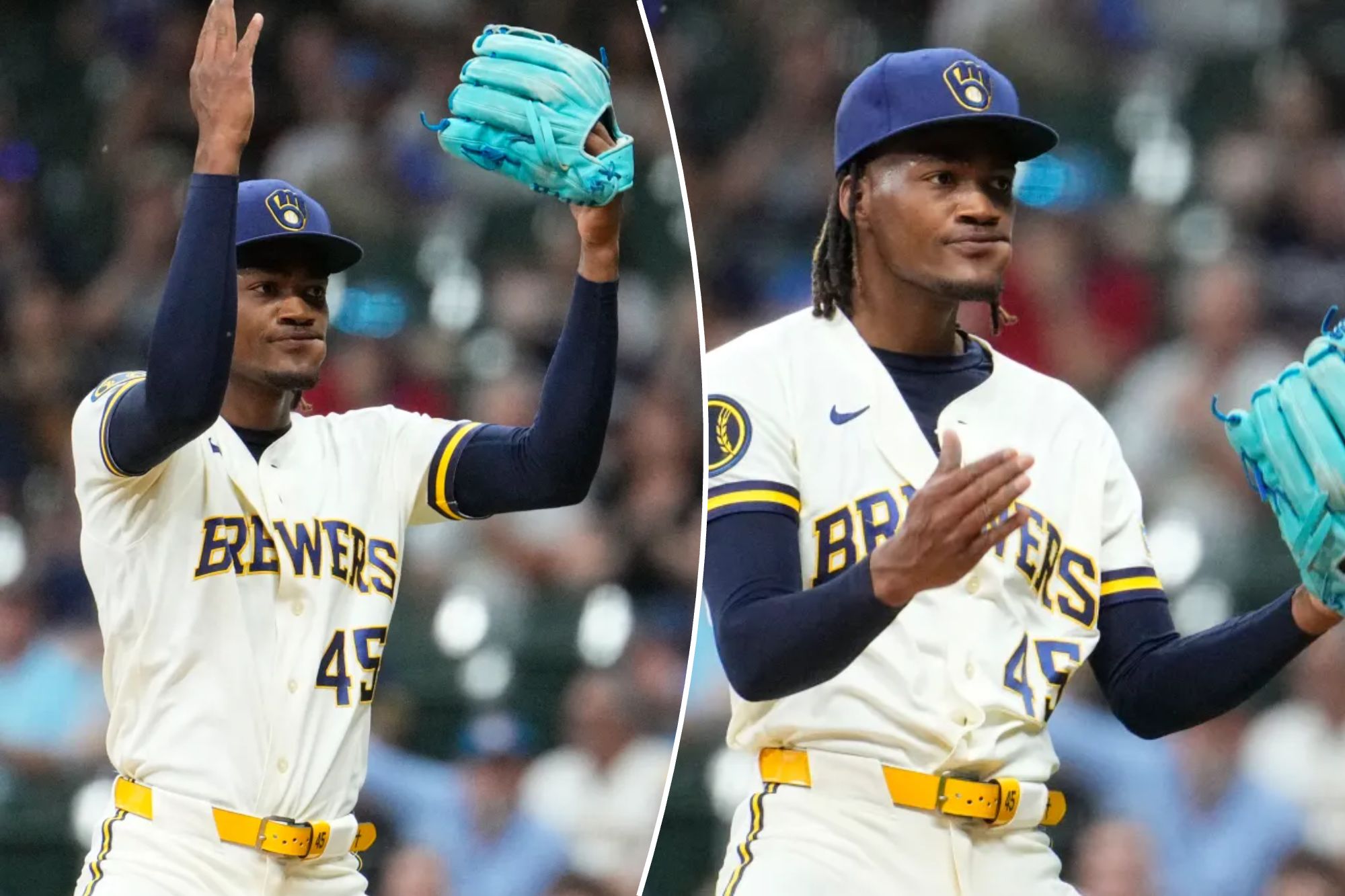 Brewers’ Abner Uribe celebrates with wild 'suck it' chop at Cardinals ...