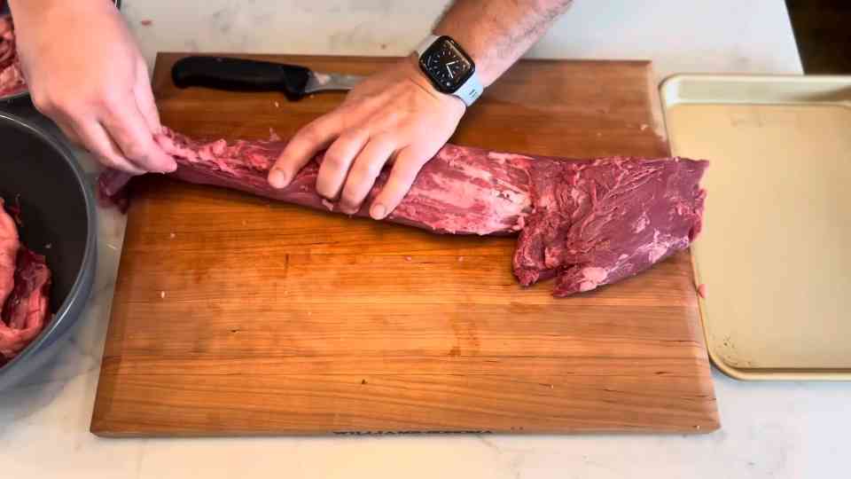 He cut his own filet mignons - and controlled every inch