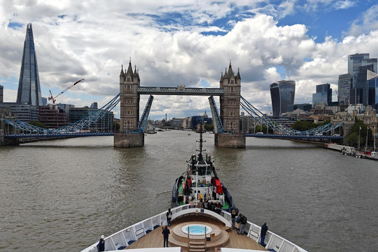 I sailed under Tower Bridge on a luxury cruise ship
