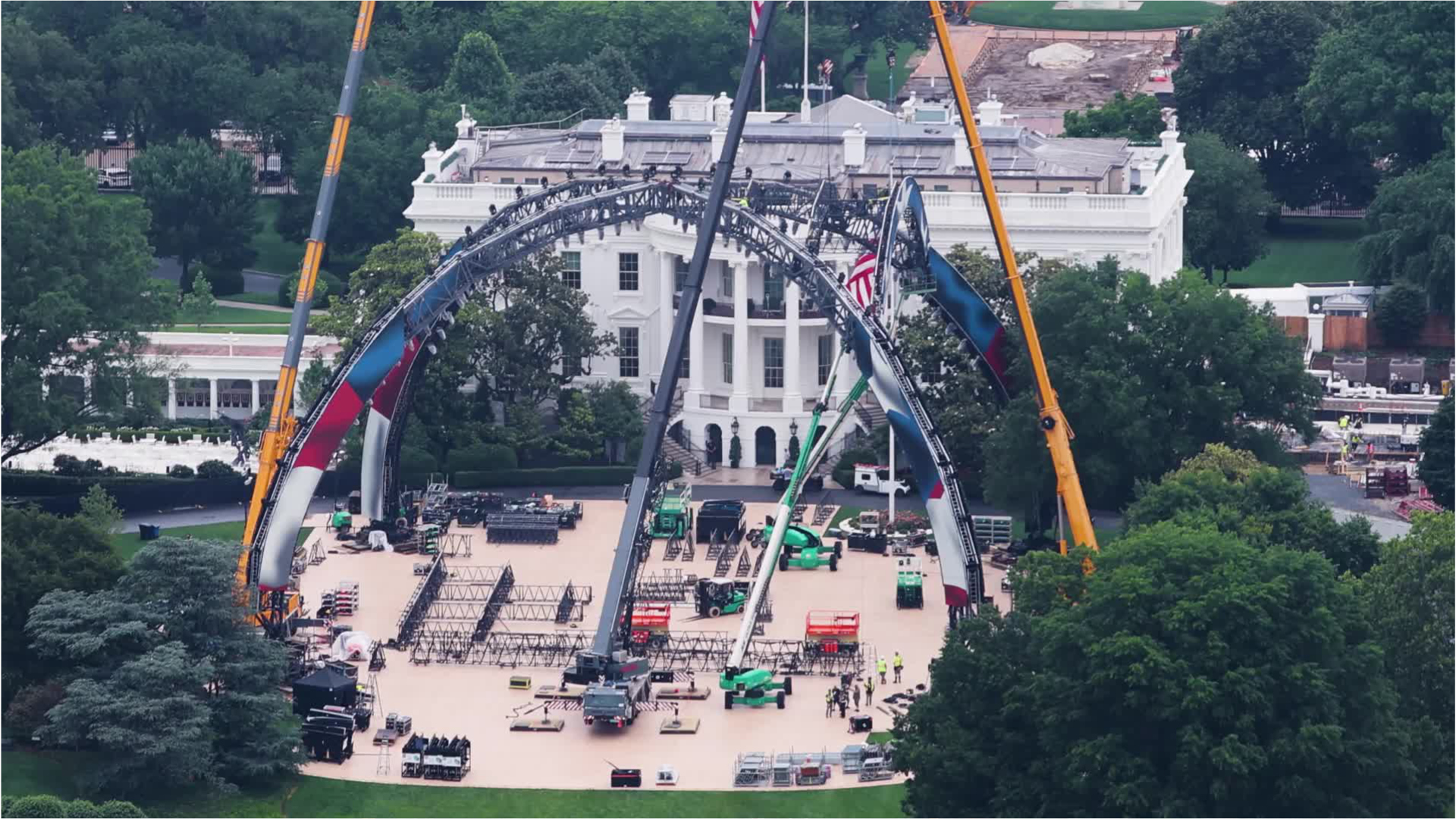 White House builds UFC cage for massive America 250 celebration