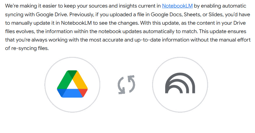 NotebookLMの「ソースが古いまま」問題が起こらないように Googleドライブのファイル更新を自動で反映