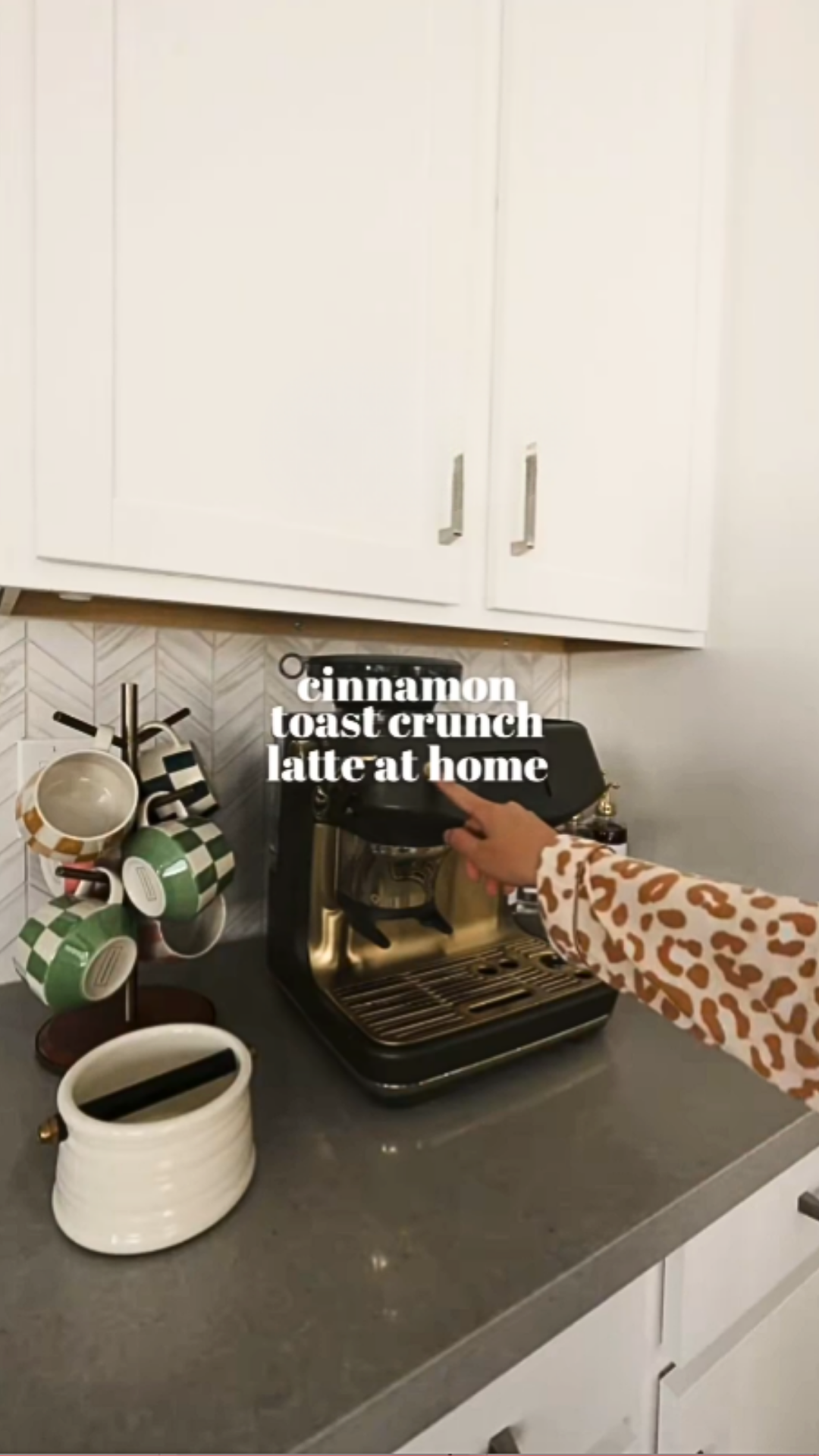 Cinnamon Toast Crunch latte Breville Impress Touch